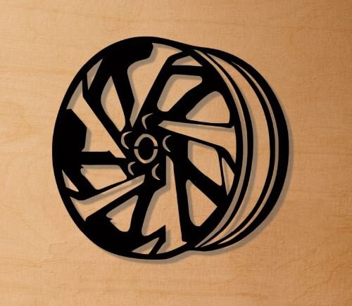Rim Svg Dxf Png Files , Laser Cut File , Rim Rims Wheel Tire Wall Art ...