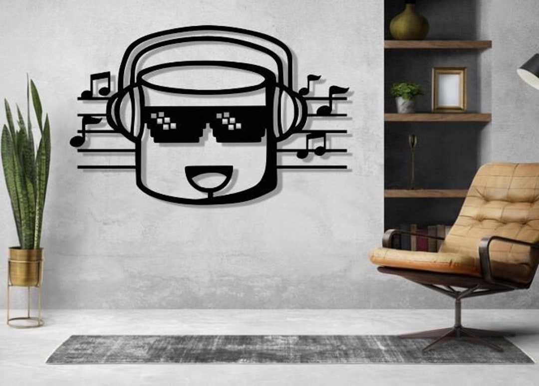 Marshmallow DJ Music Notes SVG, CNC Laser Cut File - Etsy