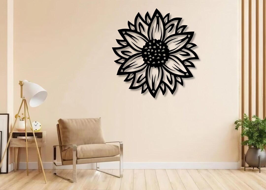 Sunflower Svg Dxf Png Files , Laser Cut File , Sunflower , Flower ...