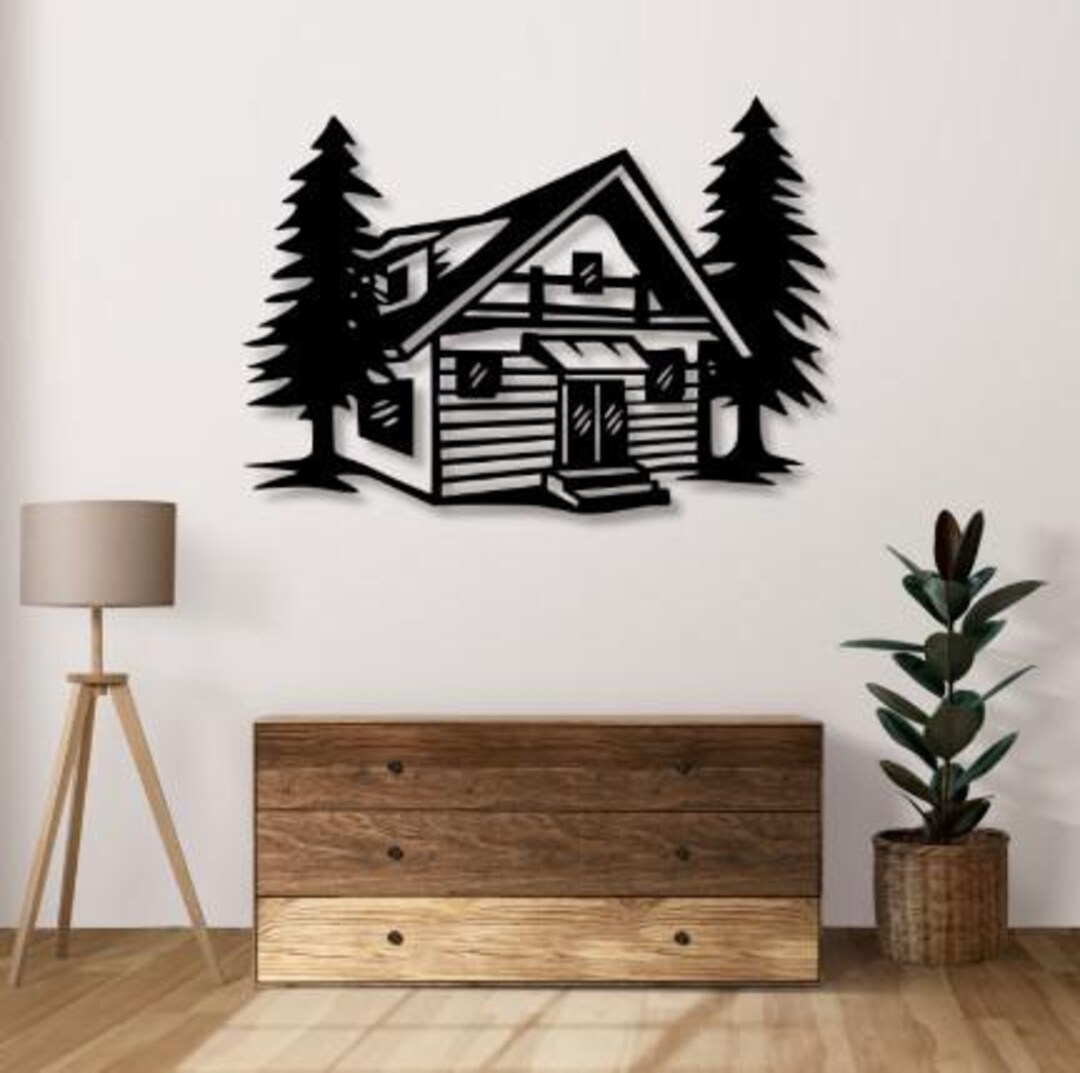 Wooden Cabin Vector Cut File for CNC Laser Plasma (svg, Dxf, Png) - Etsy