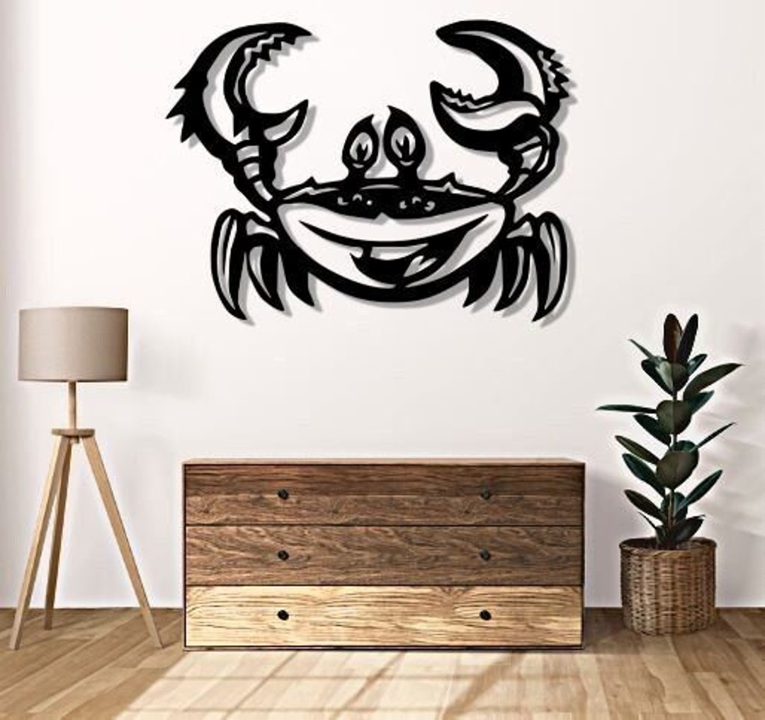 Crab Svg Dxf Png Files Laser Cut File Crab Crabs Wall Art Vinyl for Cnc ...