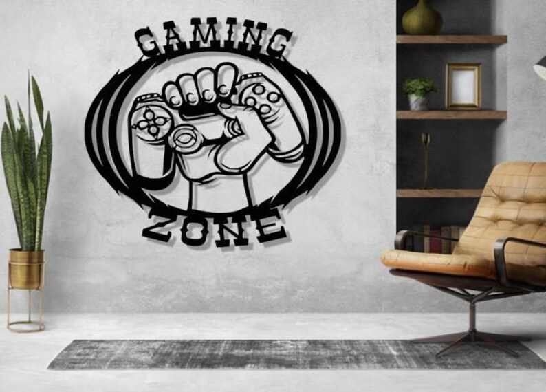 Gamer Zone SVG DXF, Game Console Wall Art, Laser Cut File - Etsy