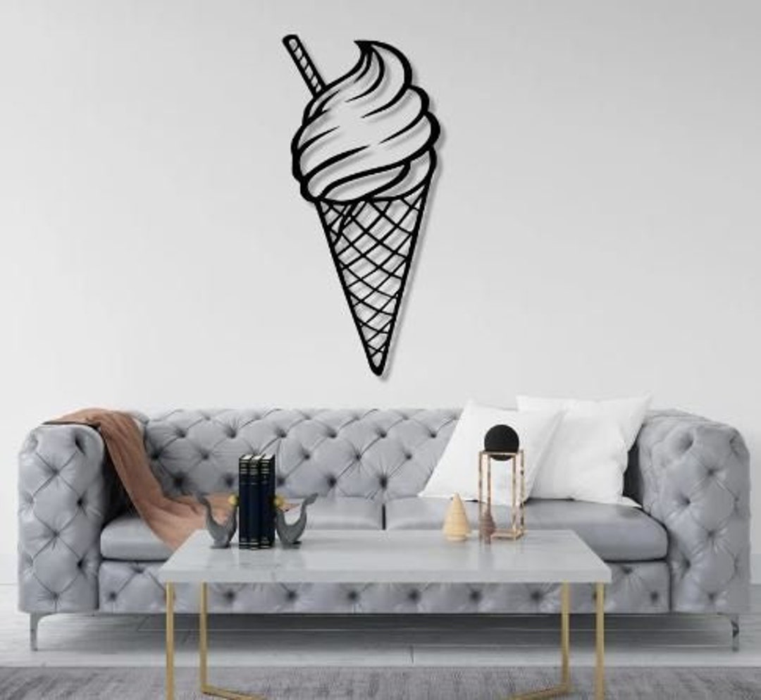 Cornet Svg Dxf Png Files , Laser Cut File , Cone Ice Cream Corner ...