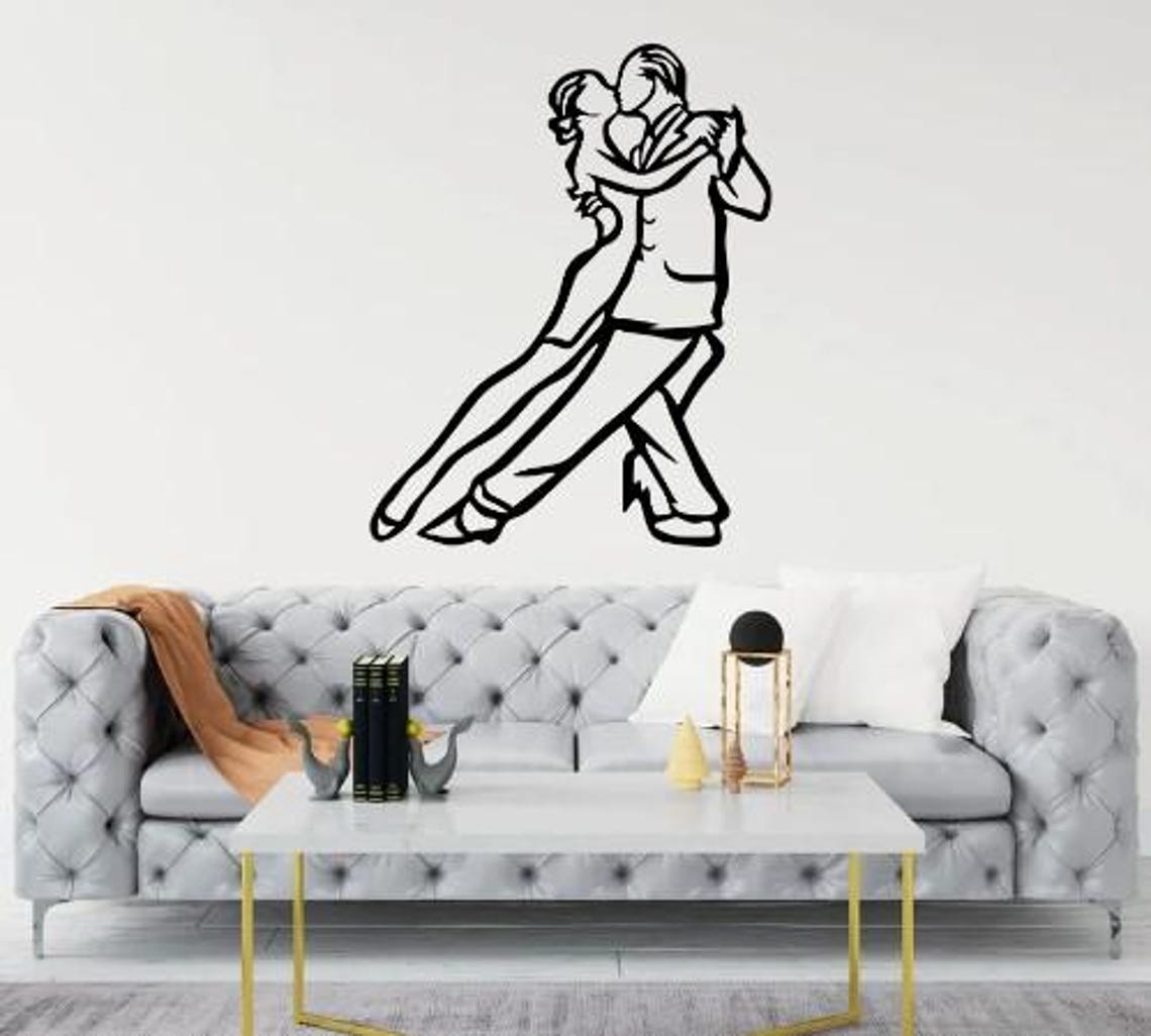 Tango Svg Dxf Png Files Tango Couple Cut File Wall Art Metal Plywood ...