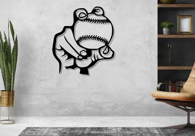 Baseball Svg Dxf Png Files , Laser Cut File , Ball Hand Sport Cut Wall ...