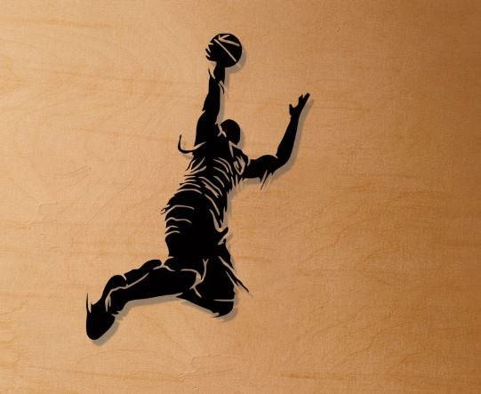 Basketball Svg Dxf Png Files , Laser Cut File , Match Basketball Player ...