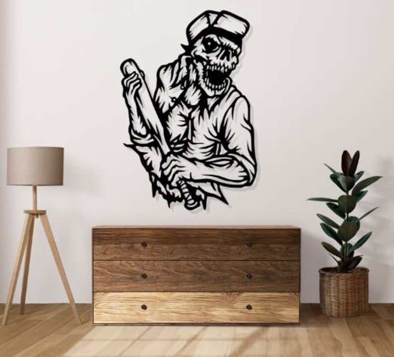 Angry Skeleton Baseball Player SVG, Laser Cut File (digital Download ...
