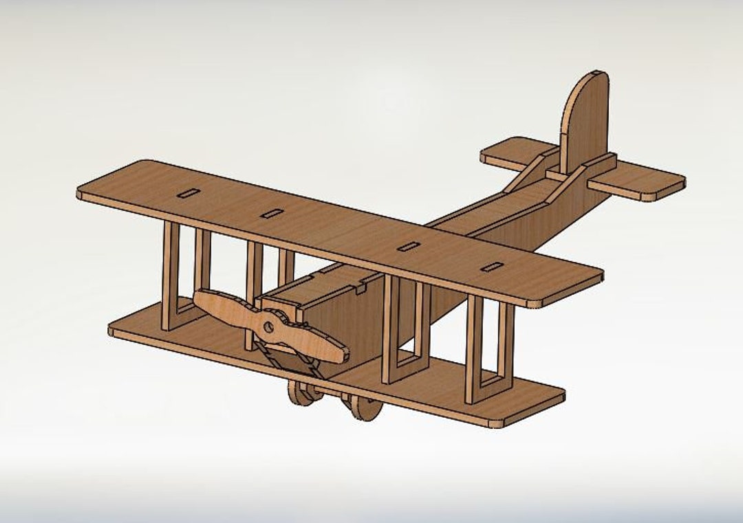 Plane Svg Dxf Files Laser Cut File Plane Aircraft Aeroplane Puzzle ...