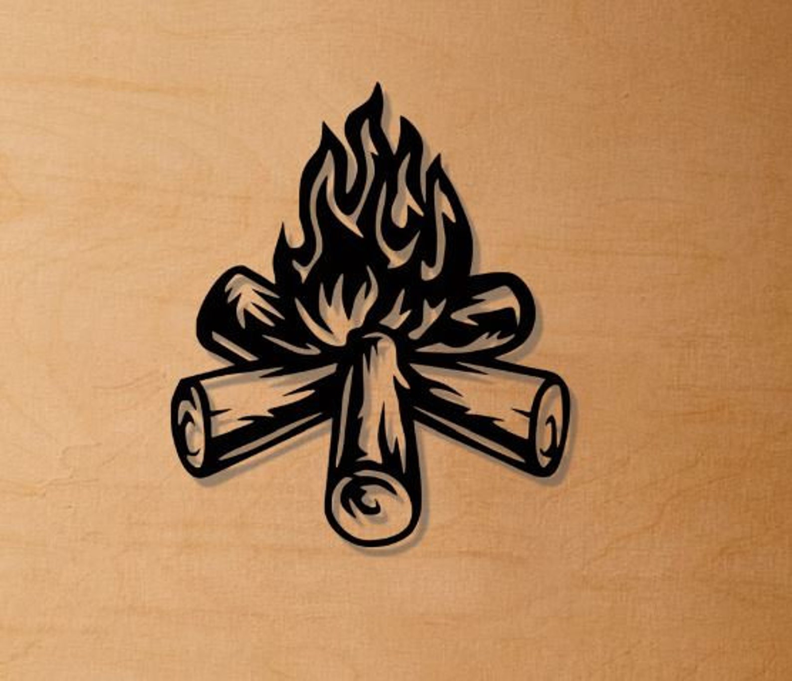 Fire Svg Dxf Png Files , Laser Cut File Fire Wood Camp Firing Flames ...