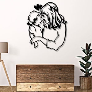 Mom Baby Svg Dxf Files , Laser Cut File , Wall Art , Mother , Child ...