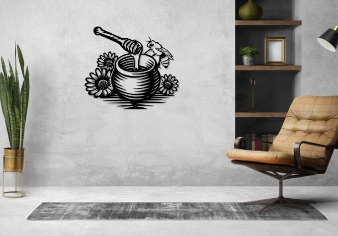 Bee Honey Svg Dxf Png Files , Laser Cut File , Spring , Fresh , Honey ...