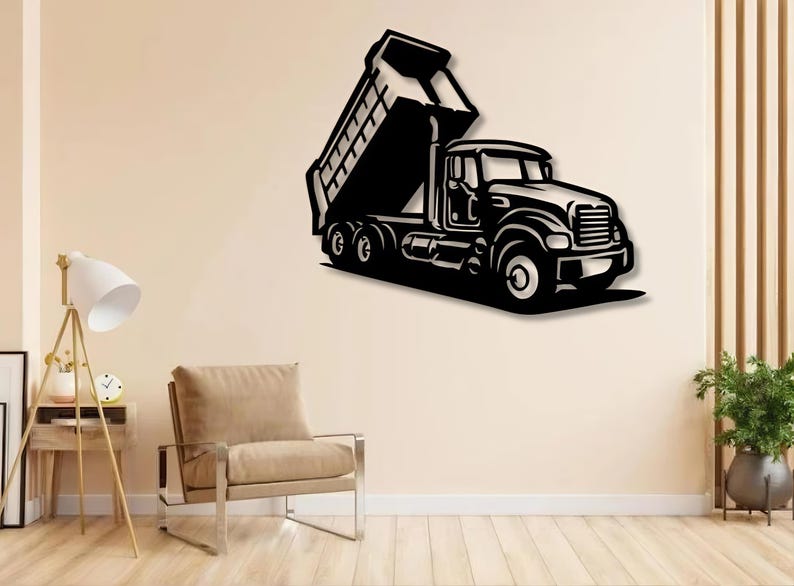 Lorry Truck SVG DXF Files, Laser Cut Vector CNC Plasma Cricut Glowforge ...