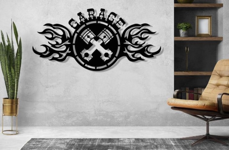 Pistons Svg Dxf Png Files , Laser Cut File Piston Fast Garage Sign Car ...