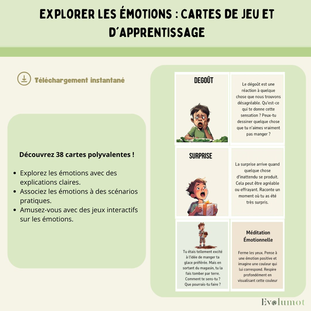 Explore Your Emotions: Interactive Game for Children Emotion Cards ...