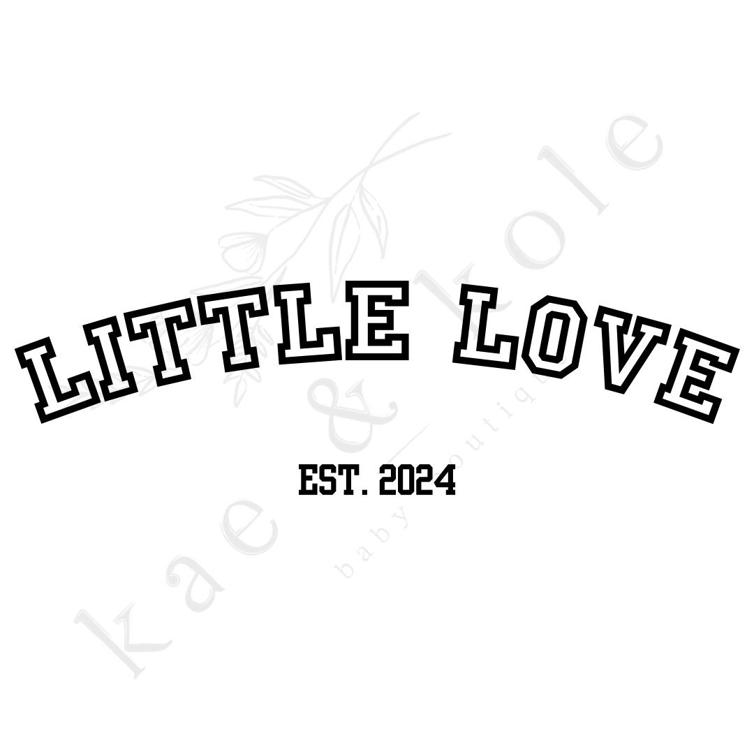 Little Love SVG PNG - Instant Download - Valentines Day College Font ...