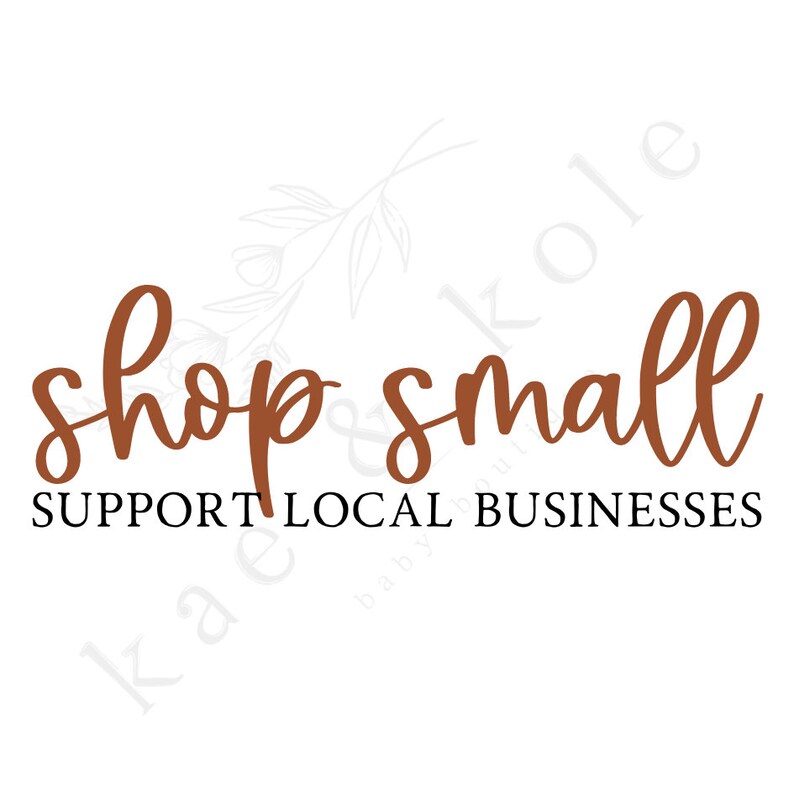 Shop Small SVG PNG - Instant Download - Boho Business Owner - Support ...