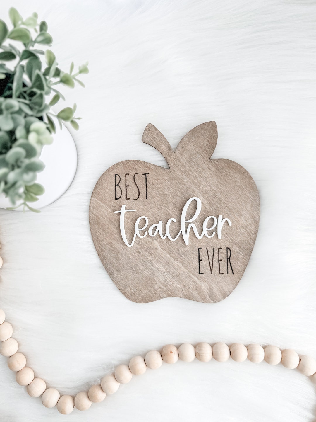 Teacher Apple XCS File Xtool Laser Cut File Wood XCS Best Teacher Ever ...
