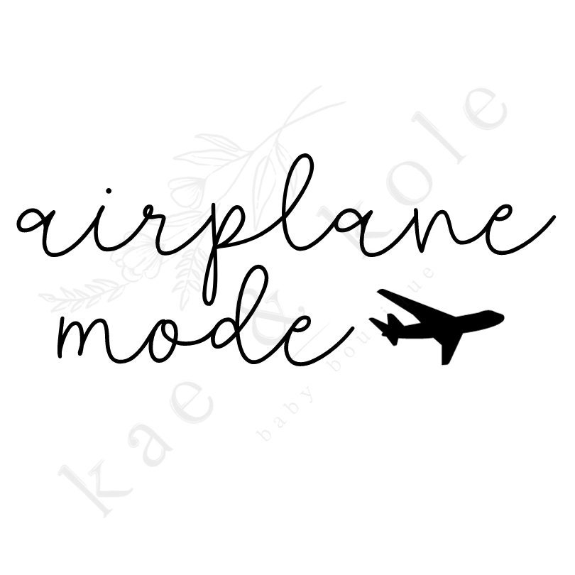 Airplane Mode SVG PNG - Instant Download - Script Font - Travel SVG - Etsy