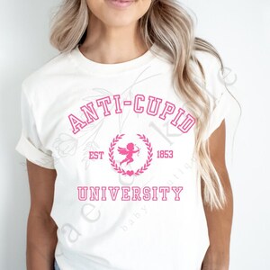 Anti Cupid University SVG PNG Instant Download Valentines Day College ...