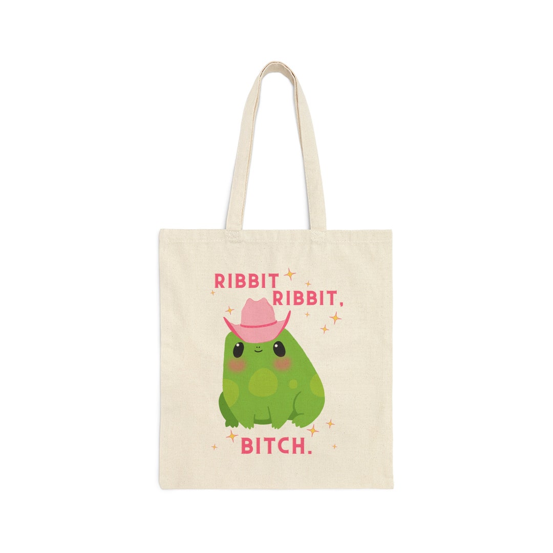 Cowgirl Frog Funny Ribbit Ribbit Bitch Frog Lover Bag - Etsy