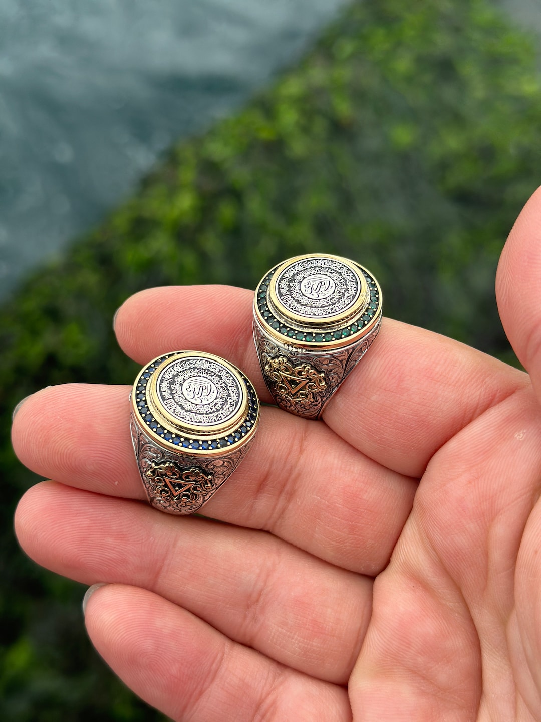 Sterling Silver Islamic Ring, Religious Jewelry, Ring for Men, Arabic ...