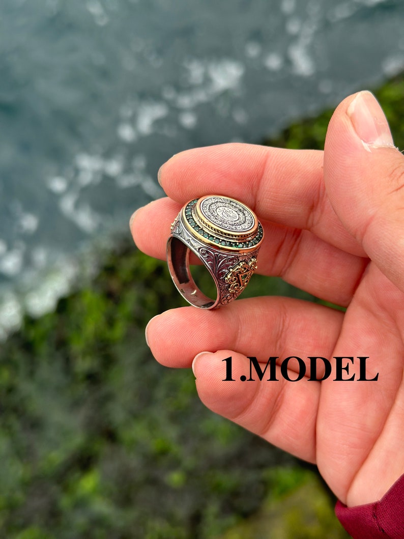 Sterling Silver Islamic Ring: Arabic Calligraphy, Religious Jewelry - Etsy