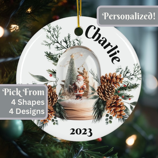 Custom Holiday Ornament Snow Globe - Etsy
