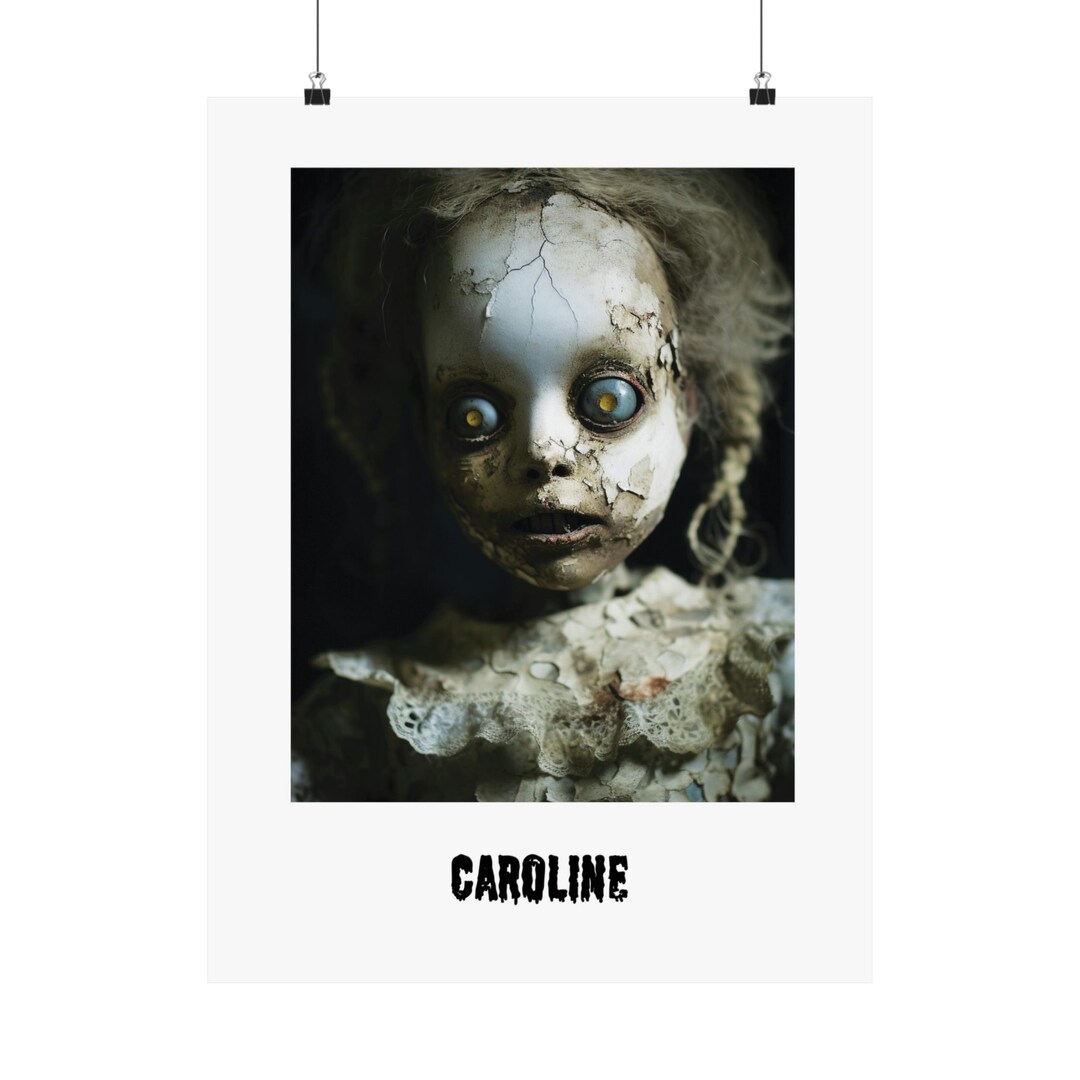 Halloween Unique Poster Creepy Doll Caroline Halloween Wall Art - Etsy