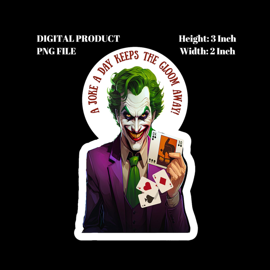 The Joker Sticker, the Joker Poster Decal, Funny Car Decal, Car Window ...