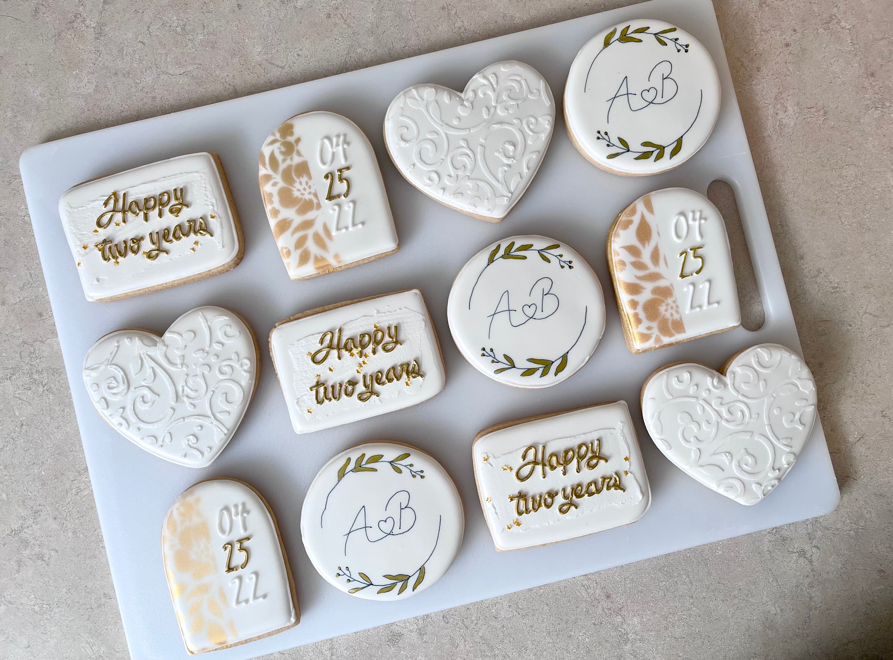 Anniversary Cookies - Etsy