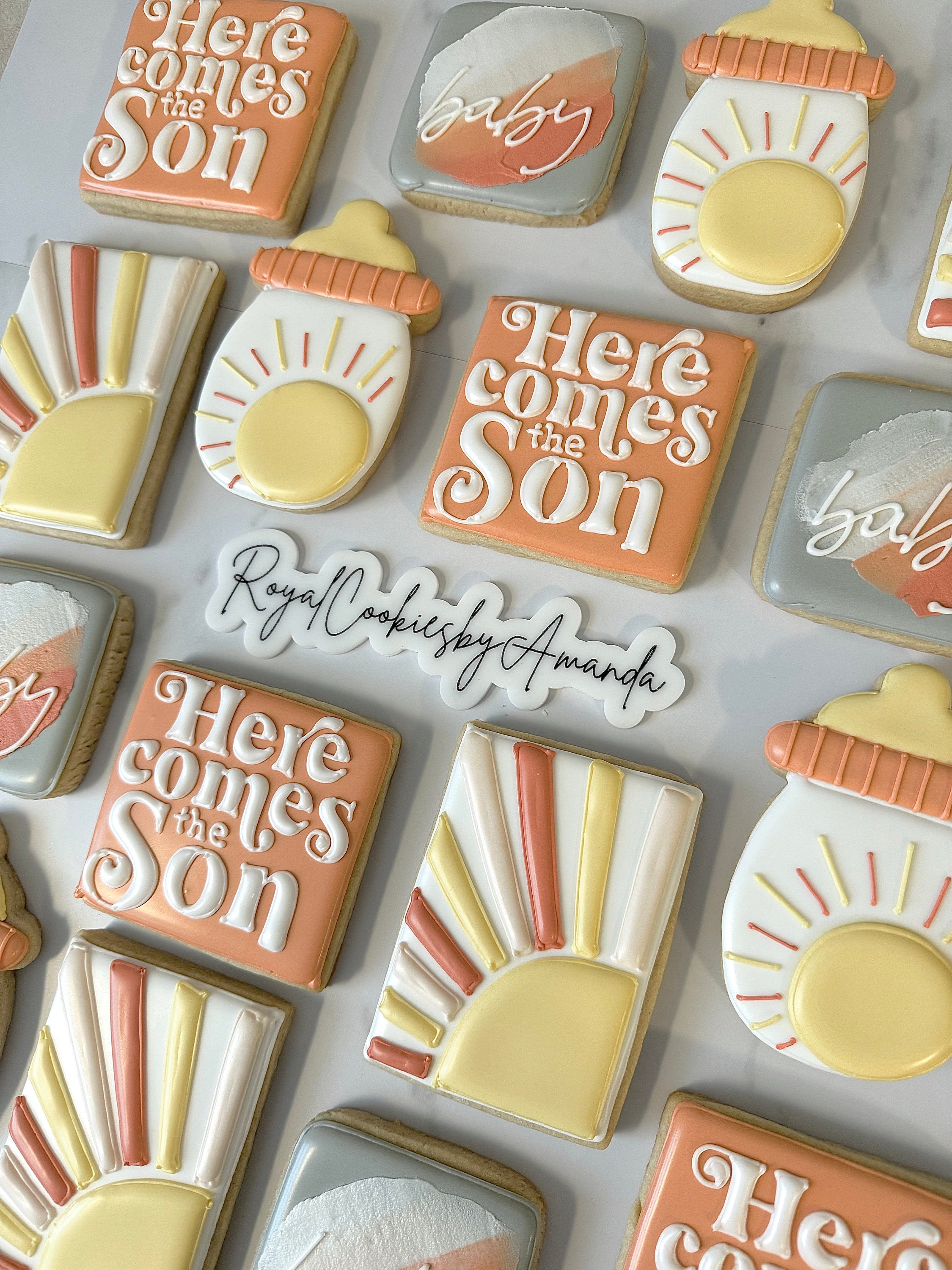 Here Comes the Son Cookies - Etsy