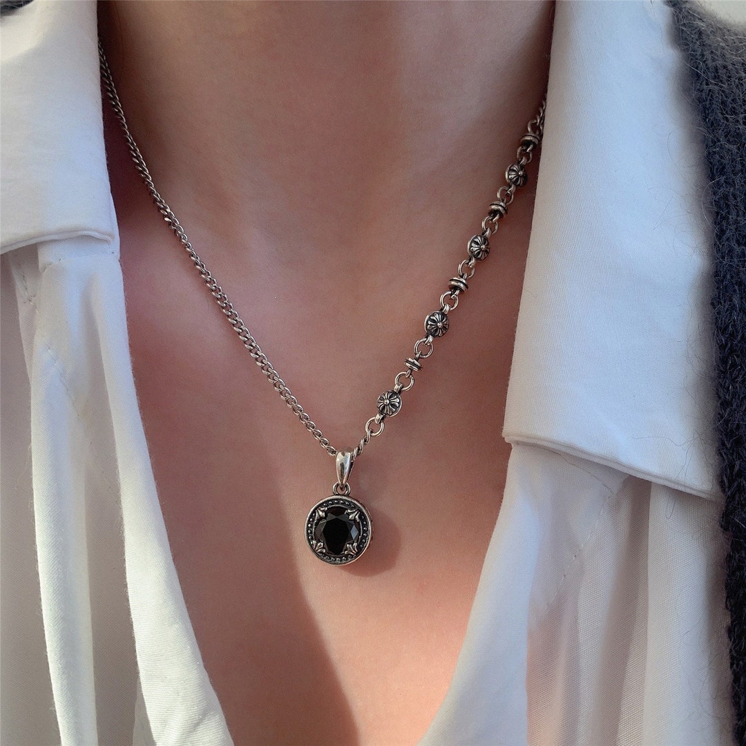 Dainty Obsidian Necklace, Obsidian Jewelry, Women's Spiritual Jewelry ...