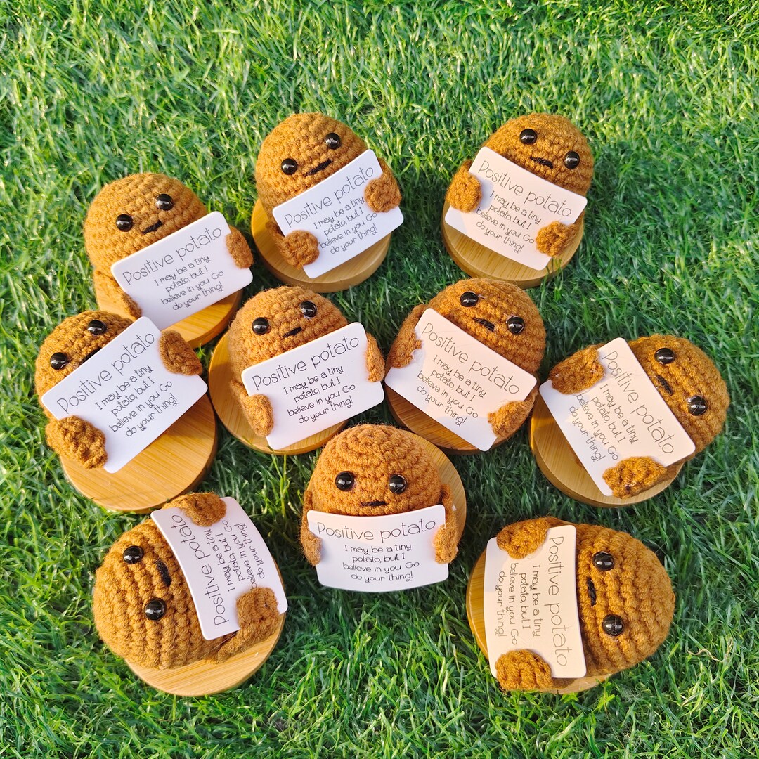 Bulk Sale Cheap Positive Potatoes,handmade Crochet Potato With Positive ...