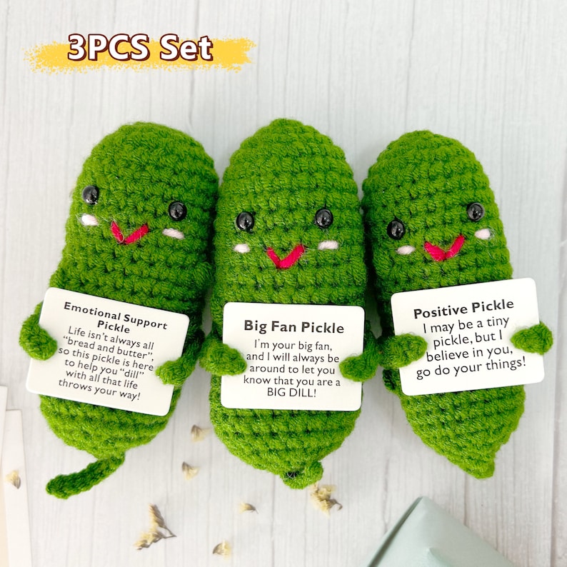 Emotional Support Pickle/positive Pickle/big Fan Pickle,emotional ...