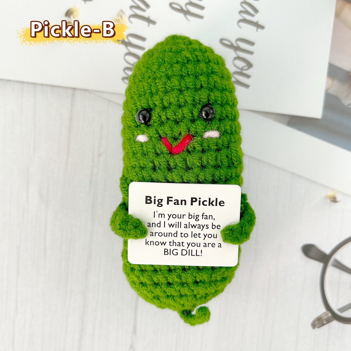 Emotional Support Pickle/positive Pickle/big Fan Pickle,emotional ...