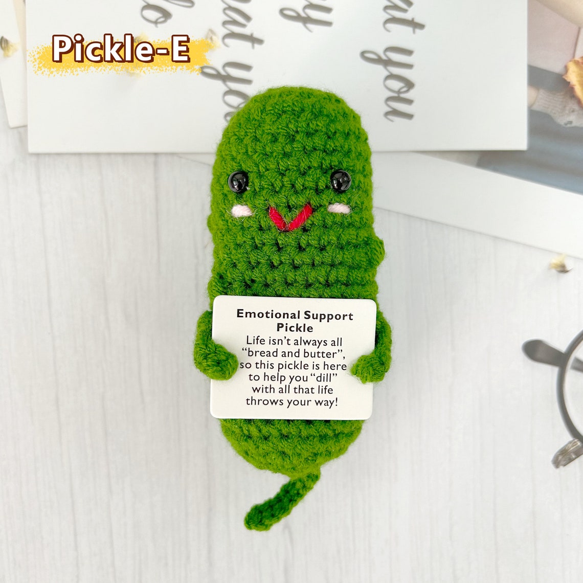Emotional Support Pickle/positive Pickle/big Fan Pickle,emotional ...