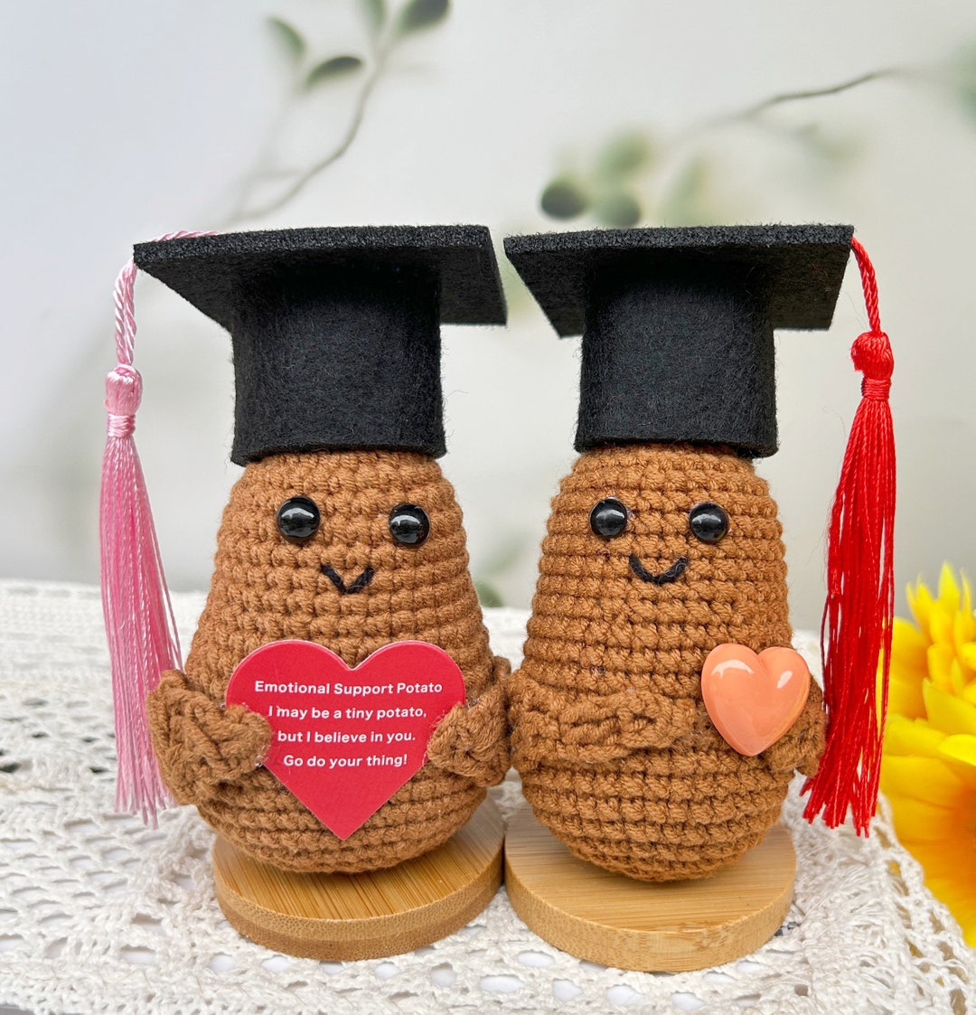 2025 Graduation Gift,emotional Support Potato,crochet Potato,crochet ...