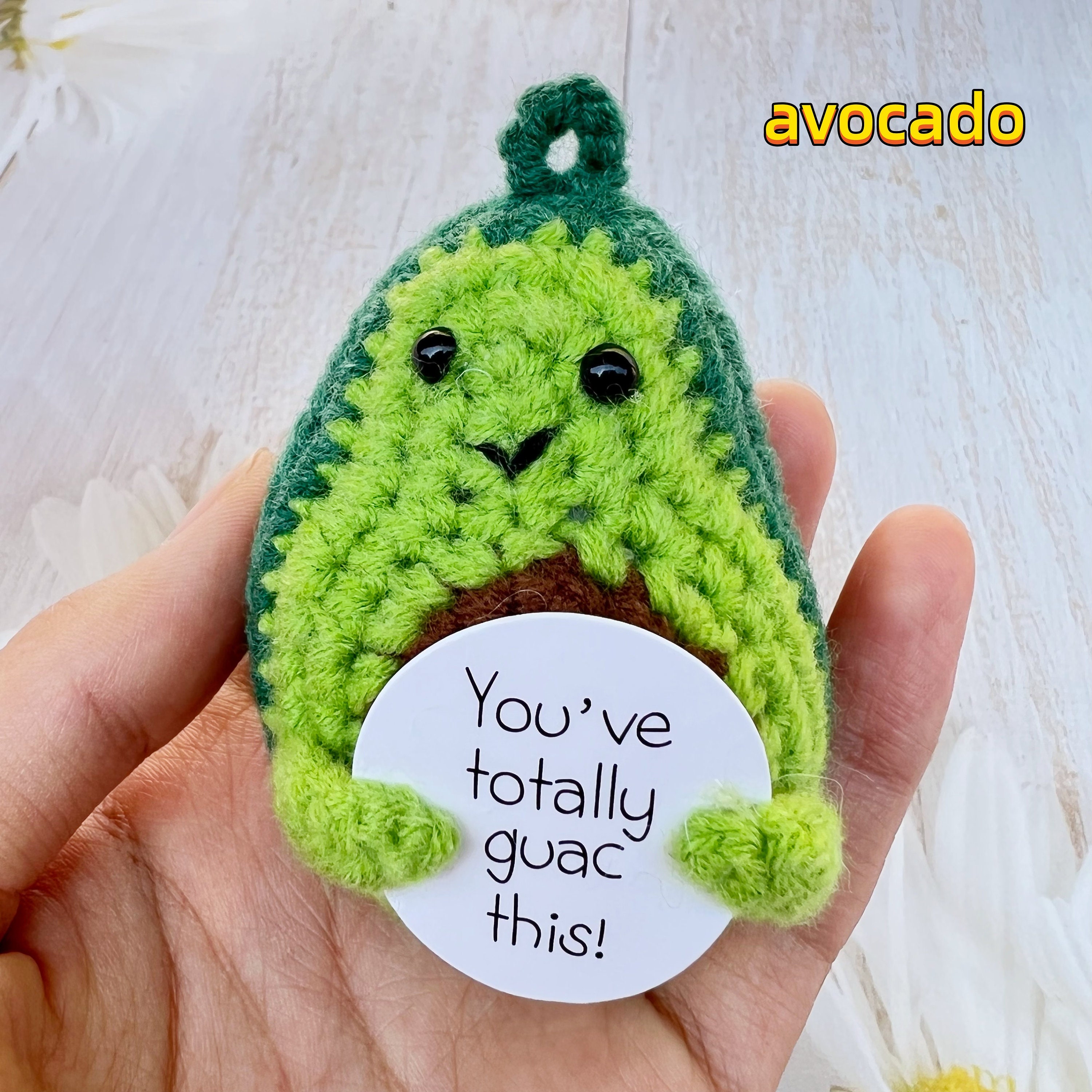 Inspirational Kids Gift,positive Avocado,show Love Mushroom,handmade ...