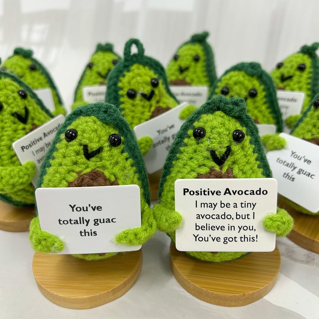 Bulk Sales Crochet Positive Avocado,you've Totally Guac This Gift, Gift ...