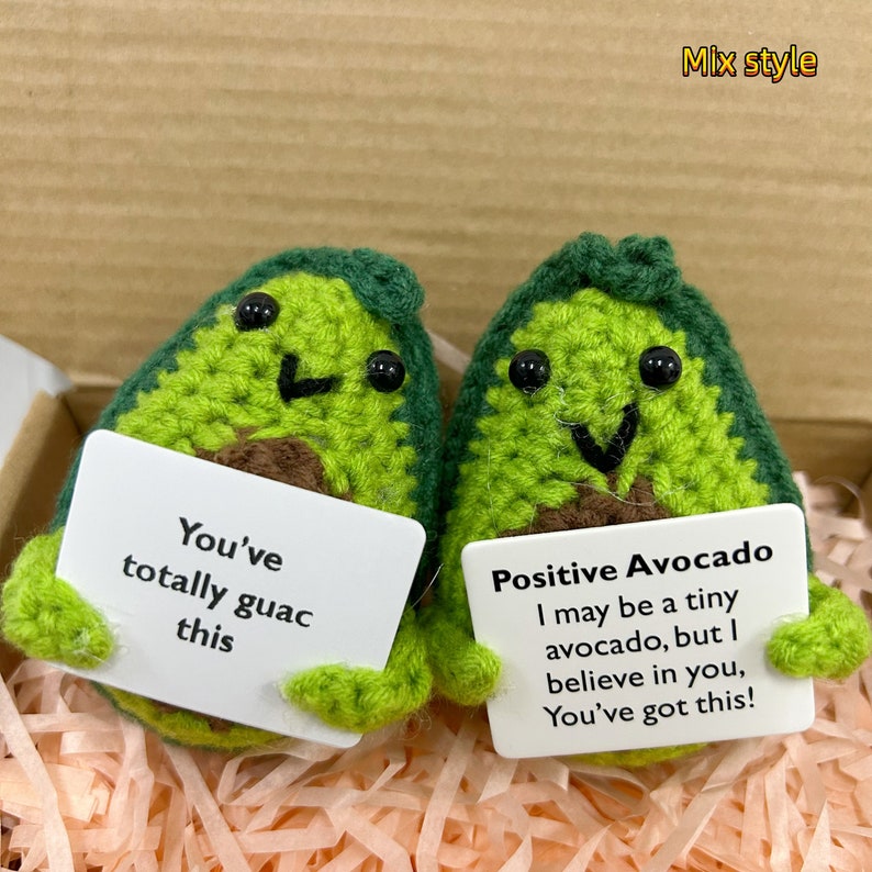 Bulk Sales Crochet Positive Avocado,you've Totally Guac This Gift, Gift ...