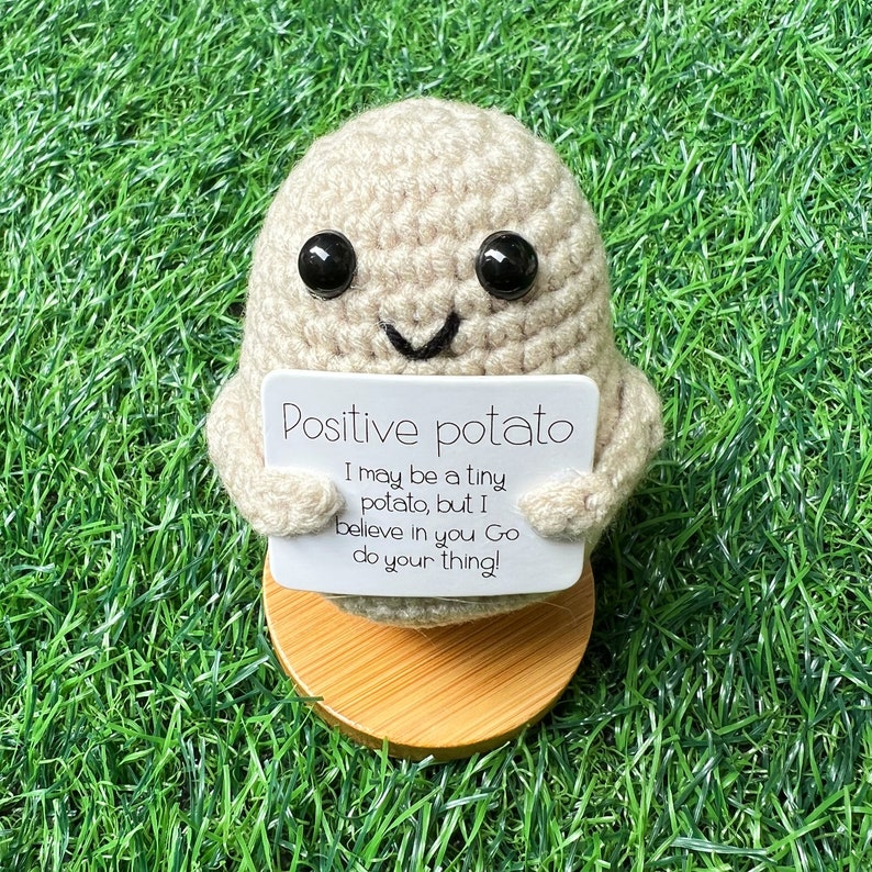 Bulk Sale Cheap Positive Potatoes, Crochet Potato With Positive Quotes ...