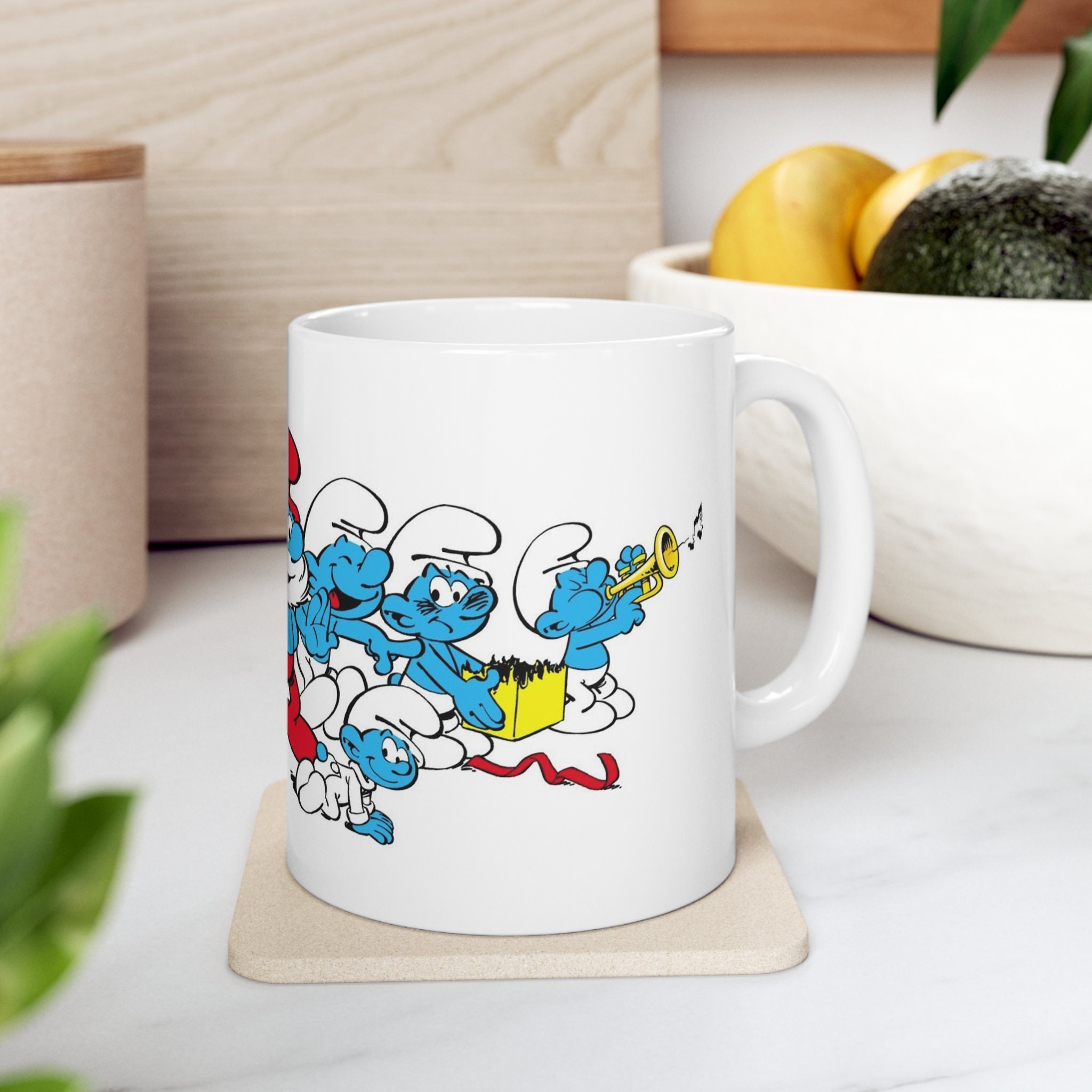 Smurfs Mug / Smurf Village / Cartoon Merch / Nostalgia Gift - Etsy