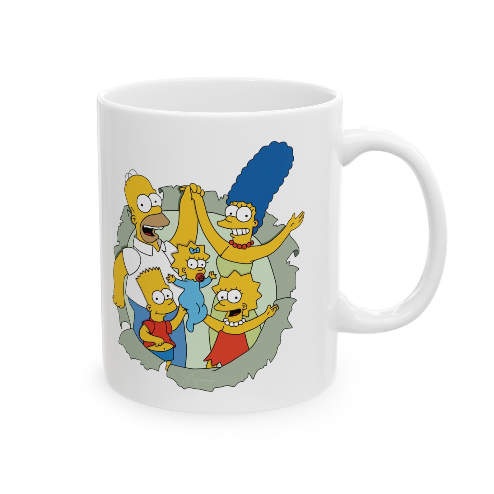 Cartoon Characters Mug - the Simpsons Ceramic Mug - Perfect Gift for ...