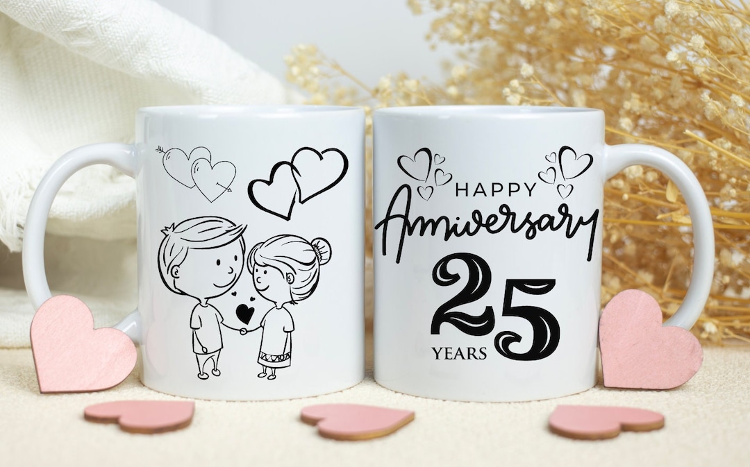 Mug, Happy Anniversary Mug, Anniversary Gift for Him, Anniversary Gifts ...