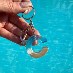 Keychain, Letter Keychain, Beach Theme, Key Charms, Clearance Sale ...