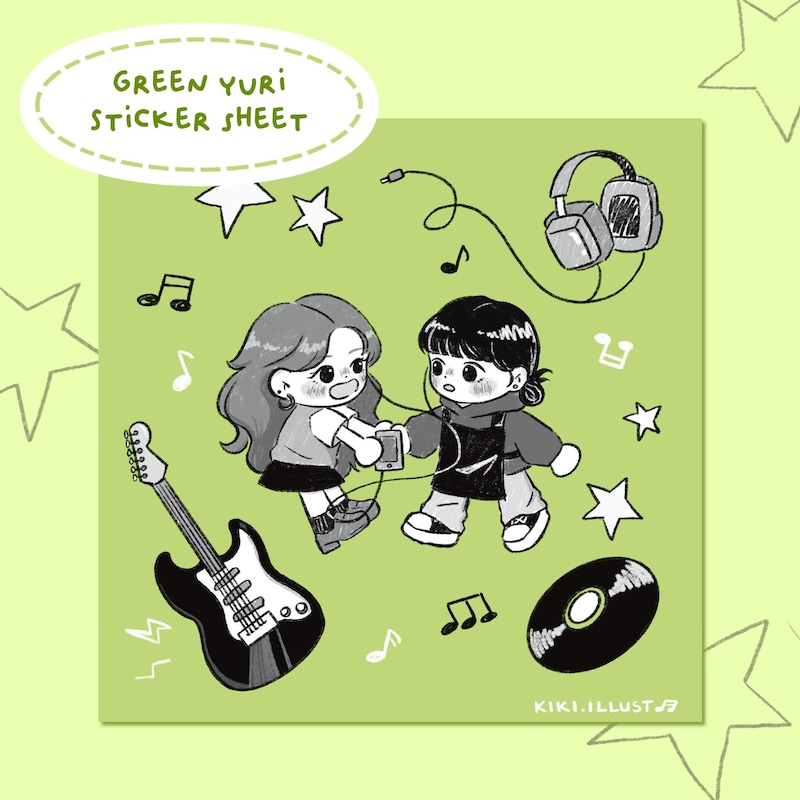 Sticker Sheet Yuri - Etsy