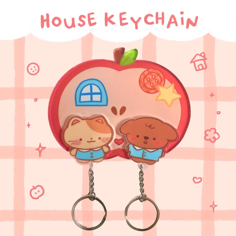 Doodle Keychain Custom - Etsy