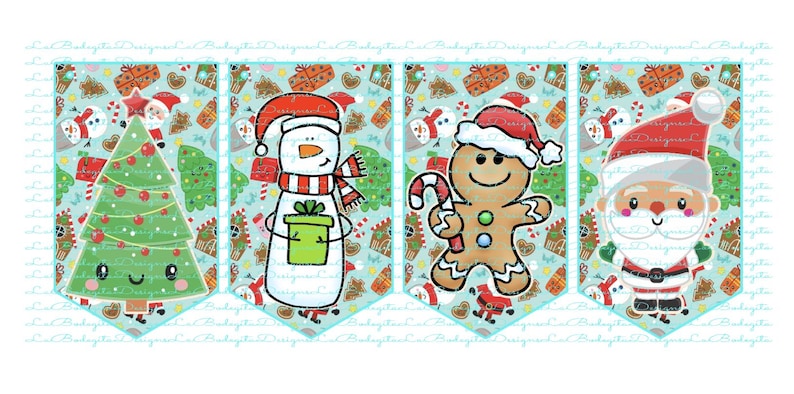 2024 UPDATED PRINTABLE Merry Christmas Holiday Banner With Graphics ...