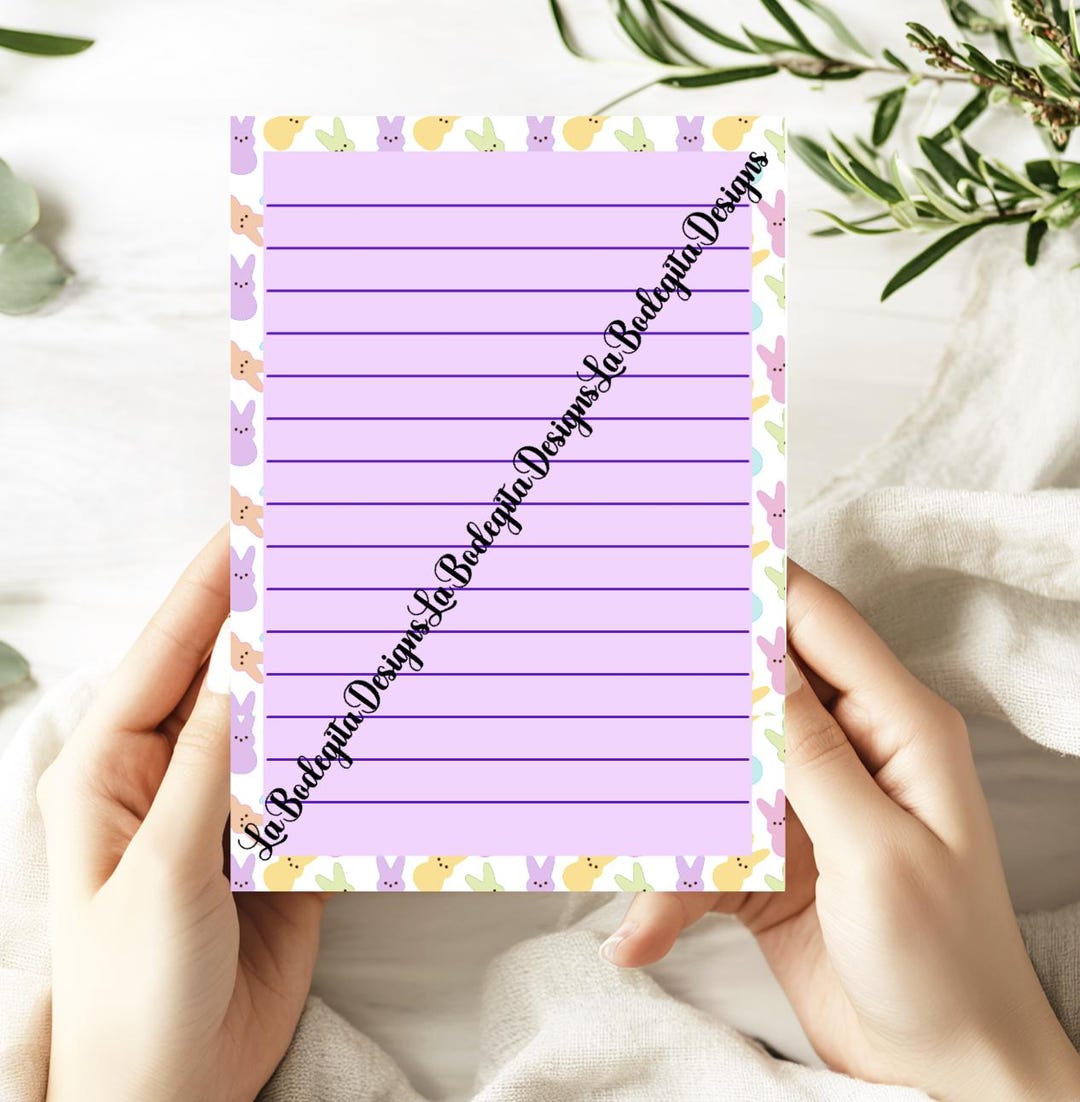 Easter Peeps Stationery | Printable Writing Paper Stationery With ...