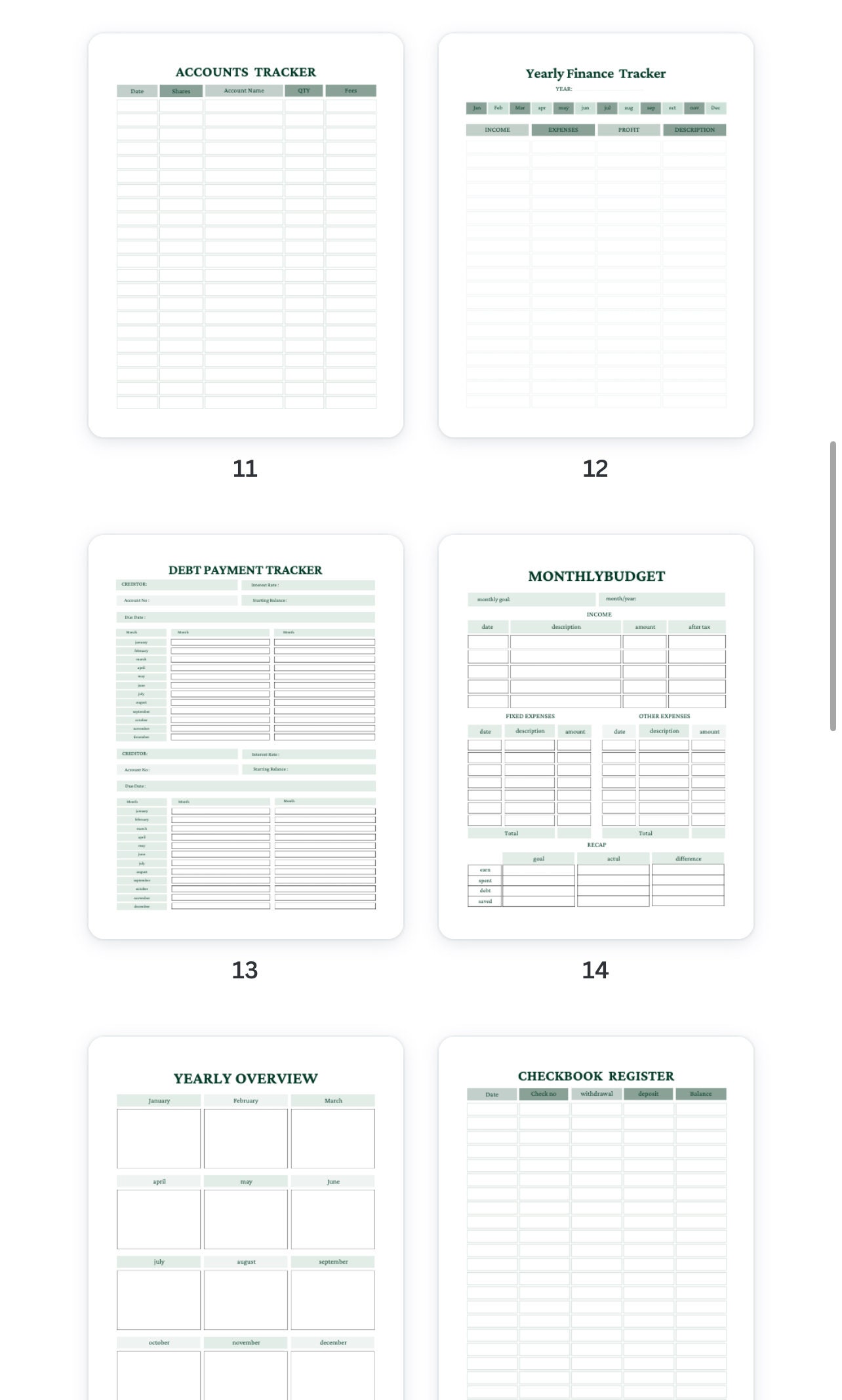 Ultimate Financial Planner - Etsy